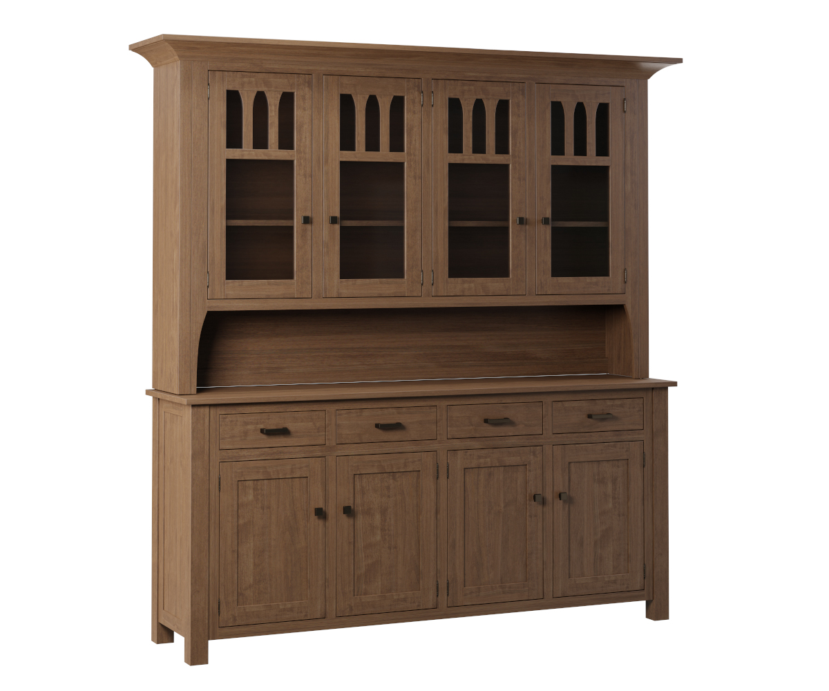 Aspen 4 Door Hutch | Amish Originals