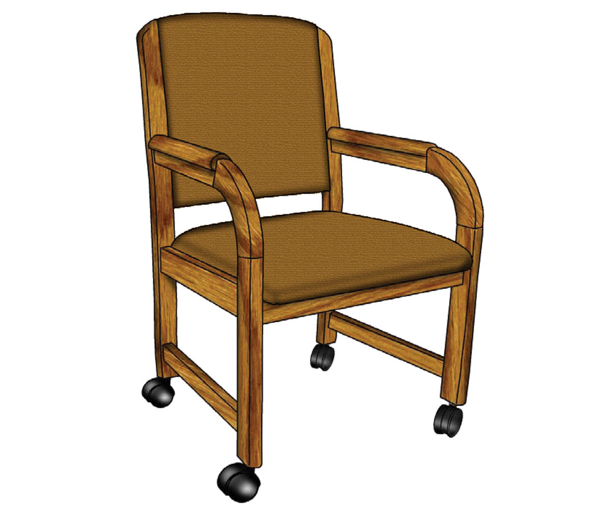 Belfrey Caster Chair | Amish Originals