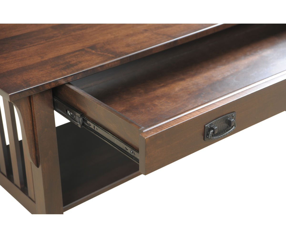 Mission Coffee Table With Drawer | Amish Originals